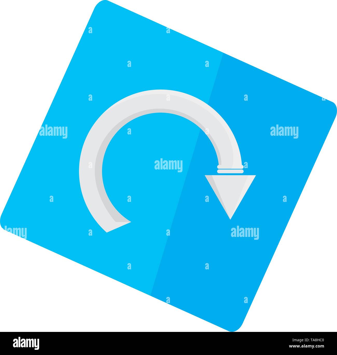 Isolated refresh symbol on a sticker Stock Vector Image & Art - Alamy
