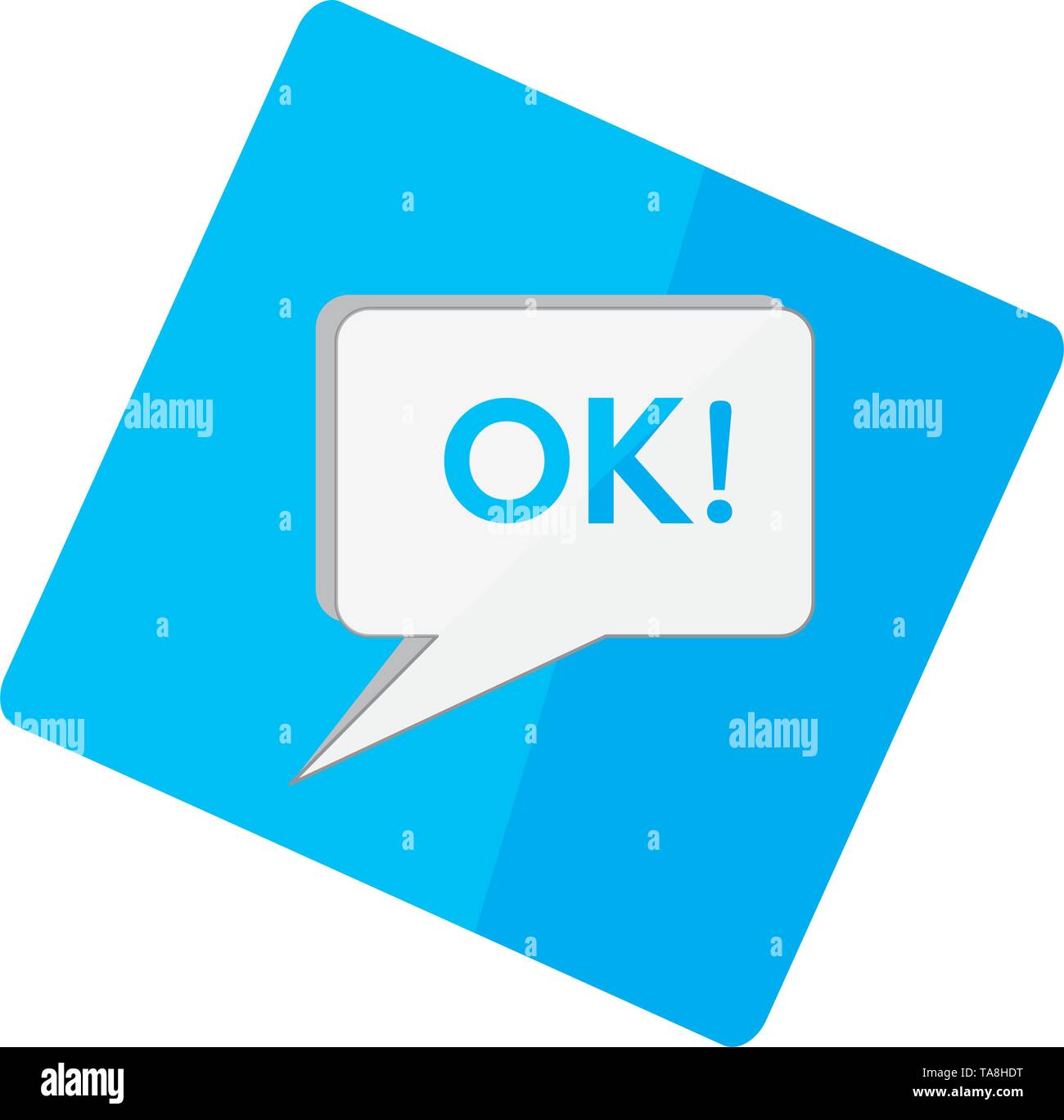 Ok message Stock Vector Images - Alamy