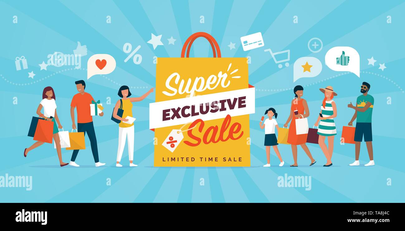 Happy customers Stock Vector Images - Alamy