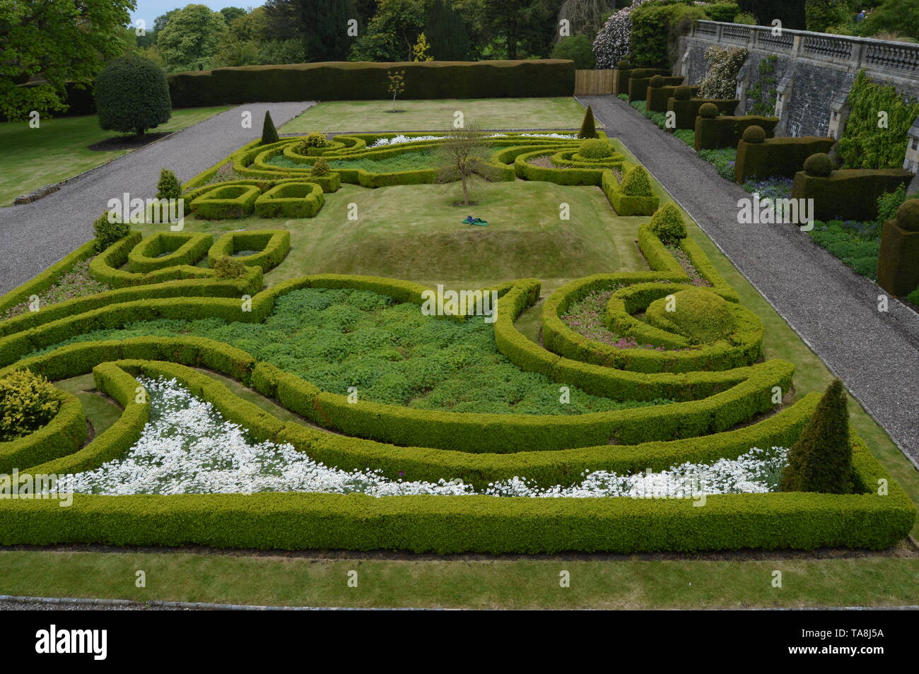 The beautiful formal gardens of Balcarres House, Colinsburgh, Fife ...