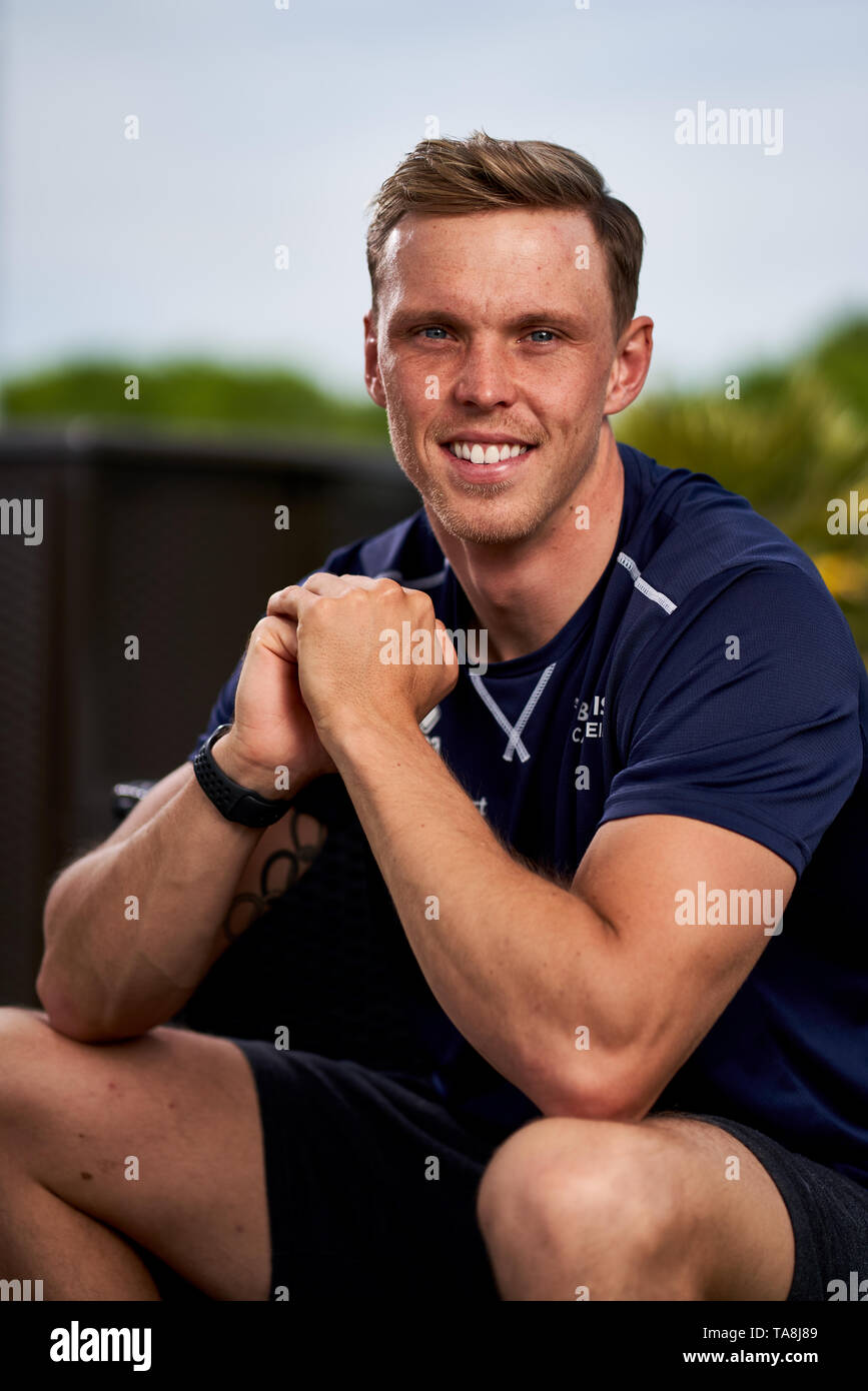 Great Britain's Joe Clarke poses for a photograph during the British ...