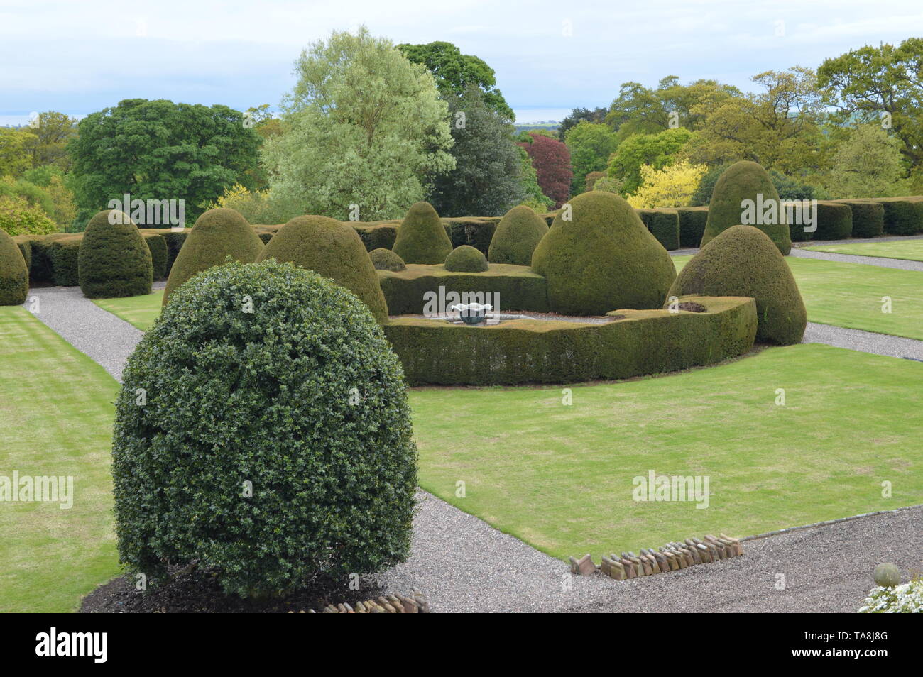 The beautiful formal gardens of Balcarres House, Colinsburgh, Fife ...
