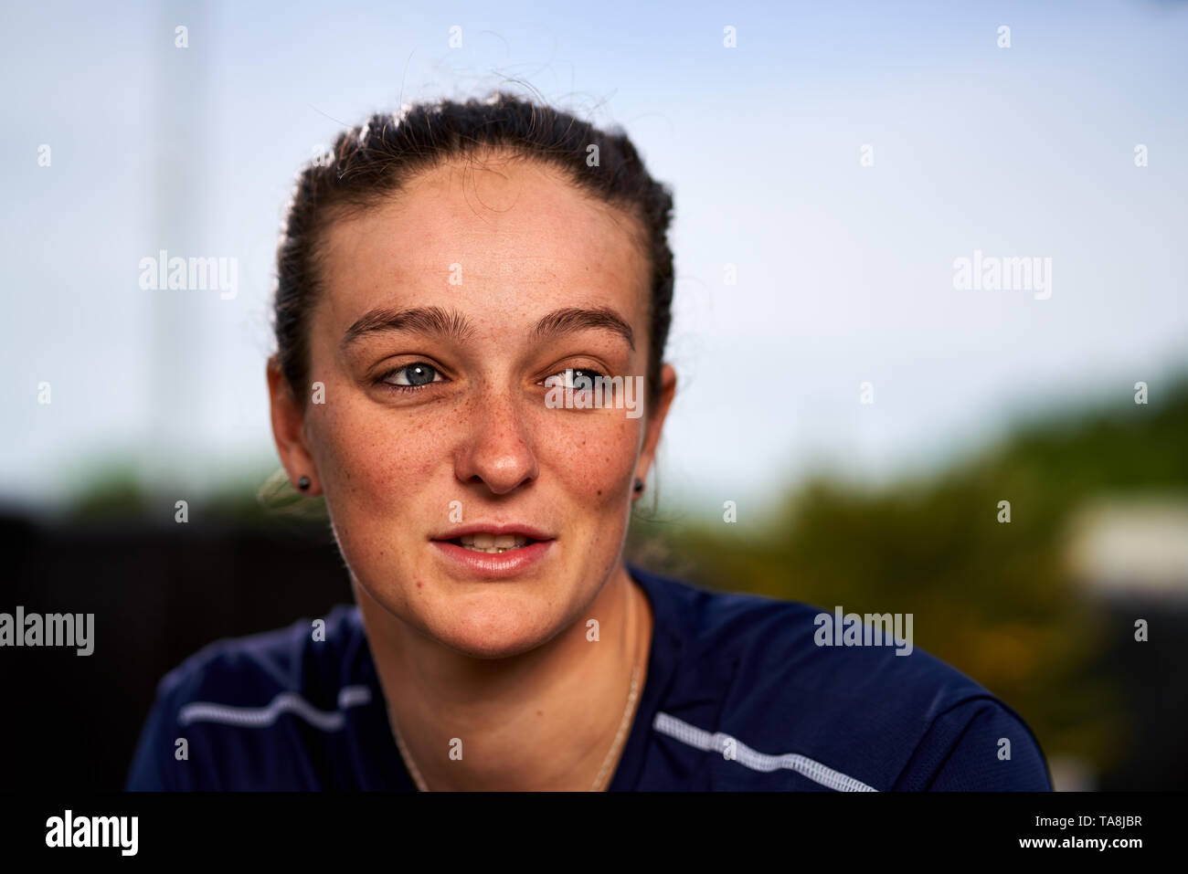 Great Britain's Mallory Franklin poses for a portrait during the ...