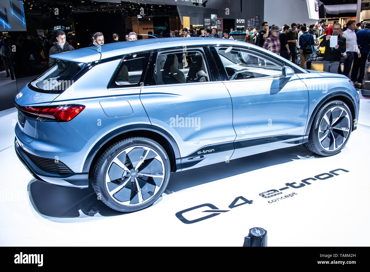 Geneva, Switzerland, March 07, 2019 all-electric Audi Q4 e-tron concept ...