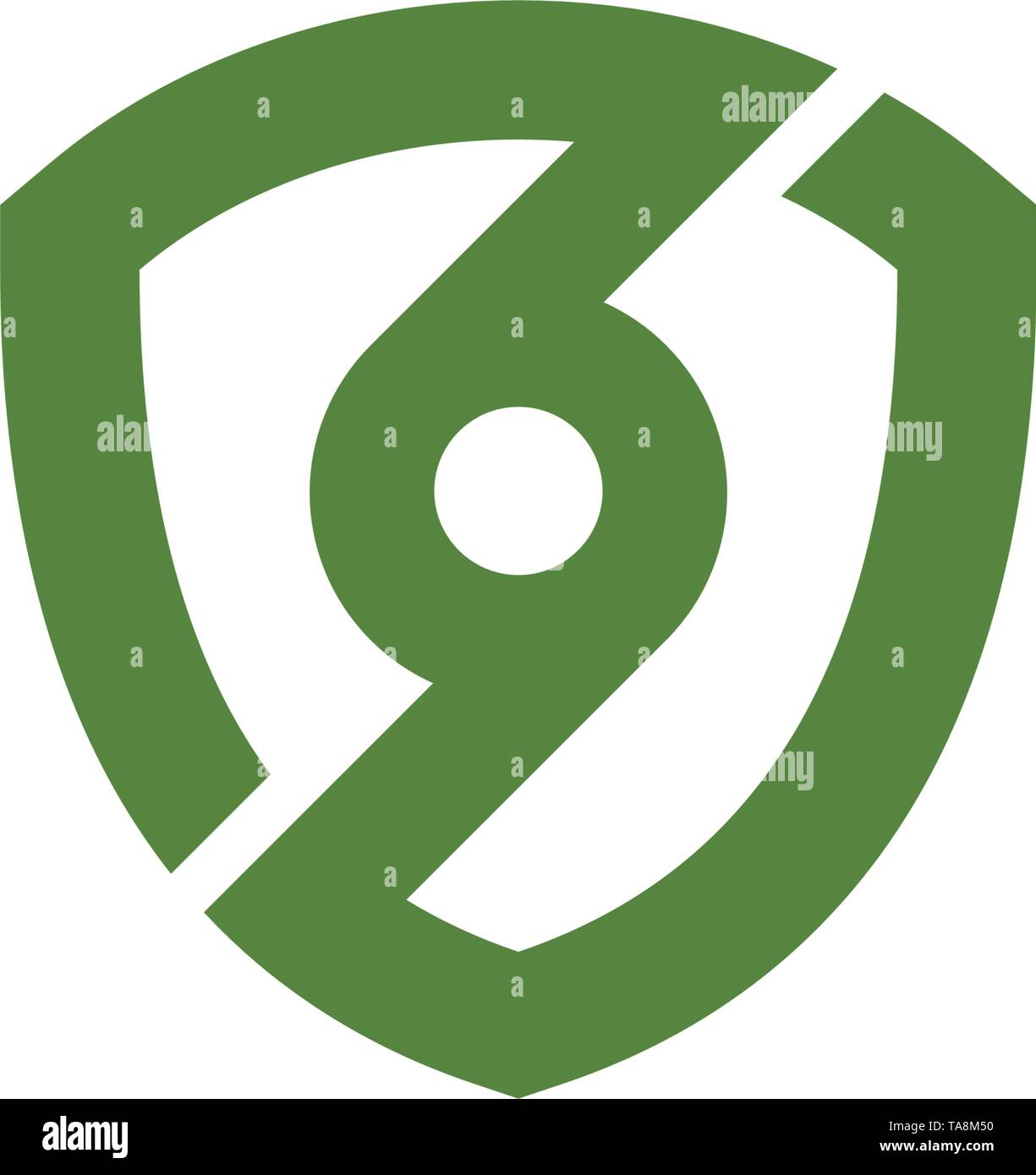 Logo shield letter hi-res stock photography and images - Alamy