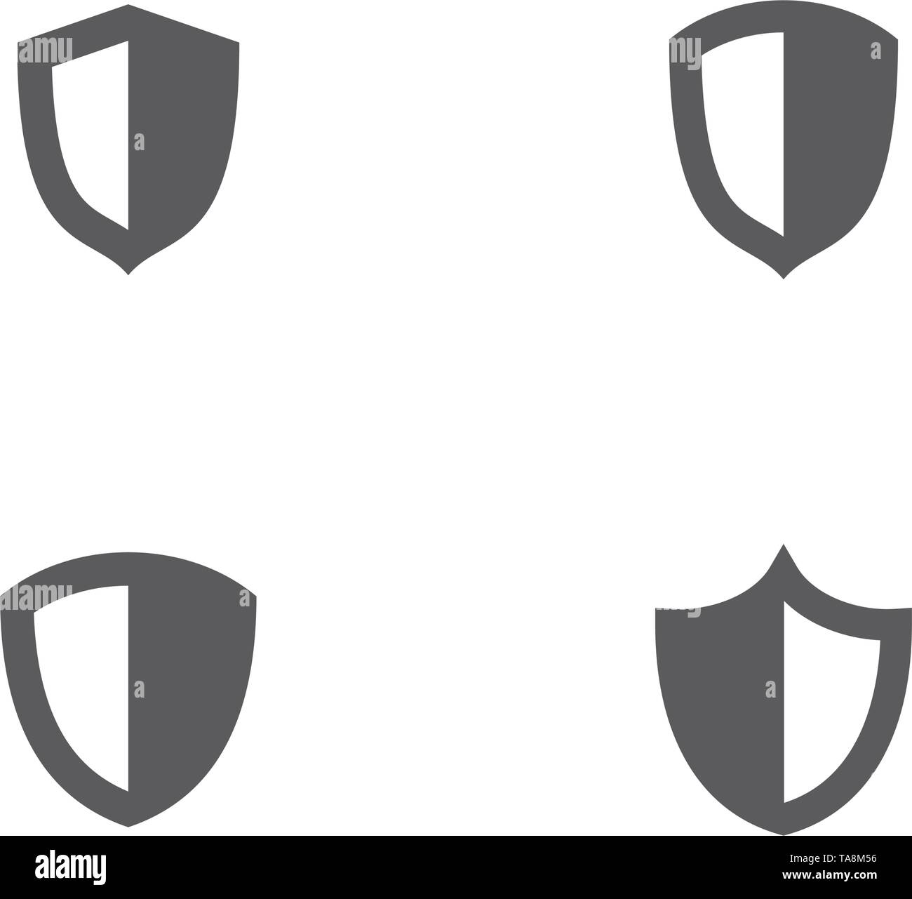 shield vector illustration design template Stock Vector Image & Art - Alamy