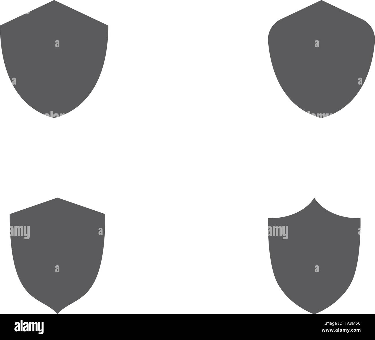 shield vector illustration design template Stock Vector Image & Art - Alamy