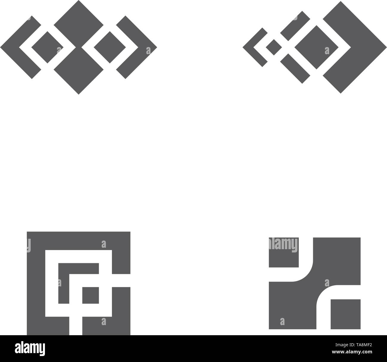 square icon vector illustration design template Stock Vector Image ...