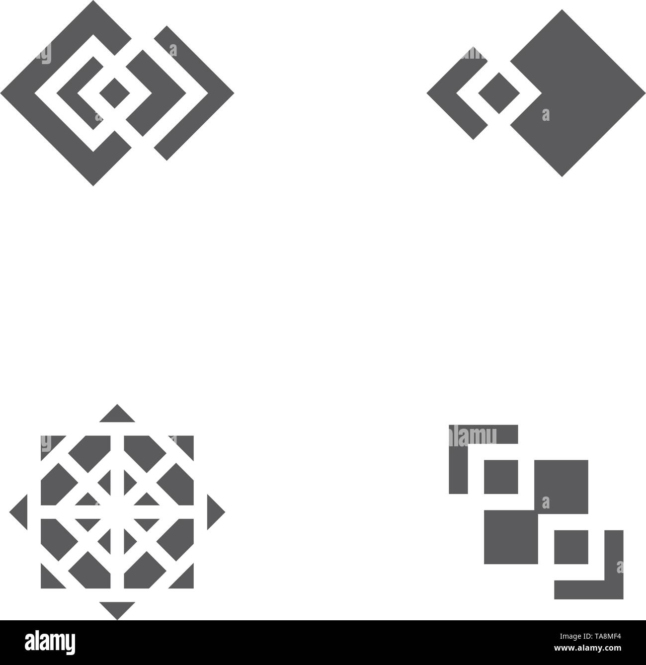 square icon vector illustration design template Stock Vector Image ...