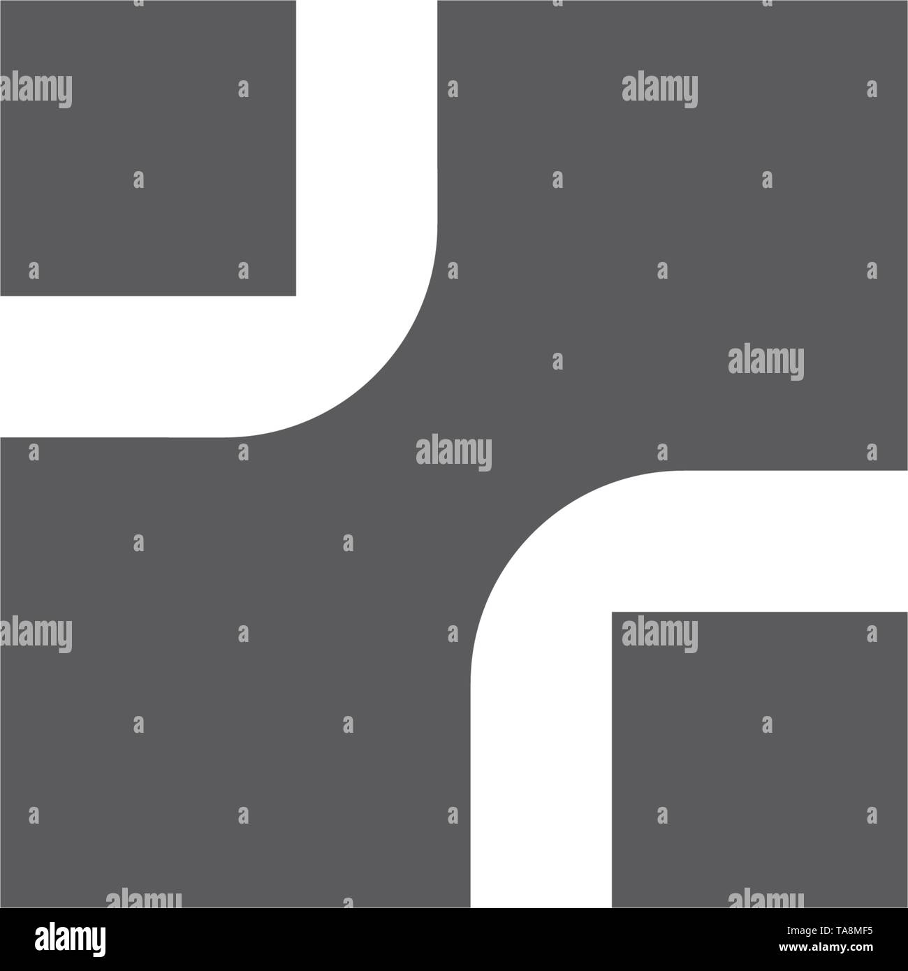 Group square logo Stock Vector Images - Alamy