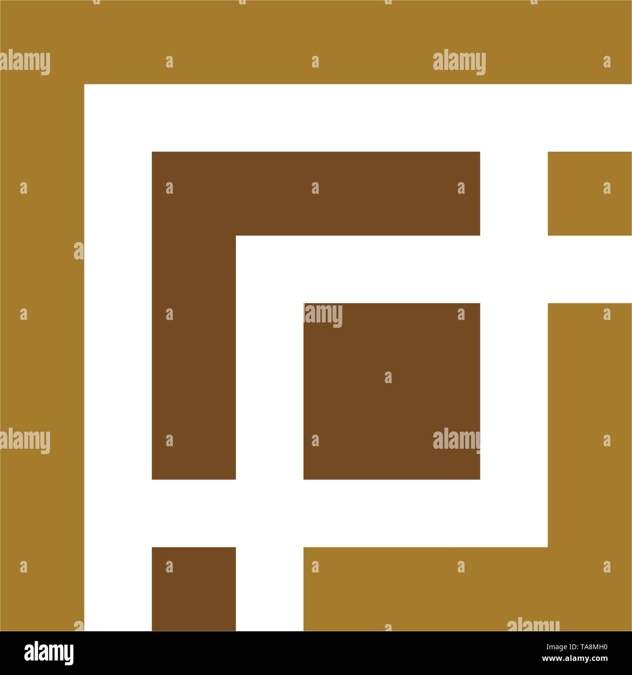 square icon vector illustration design template Stock Vector Image ...