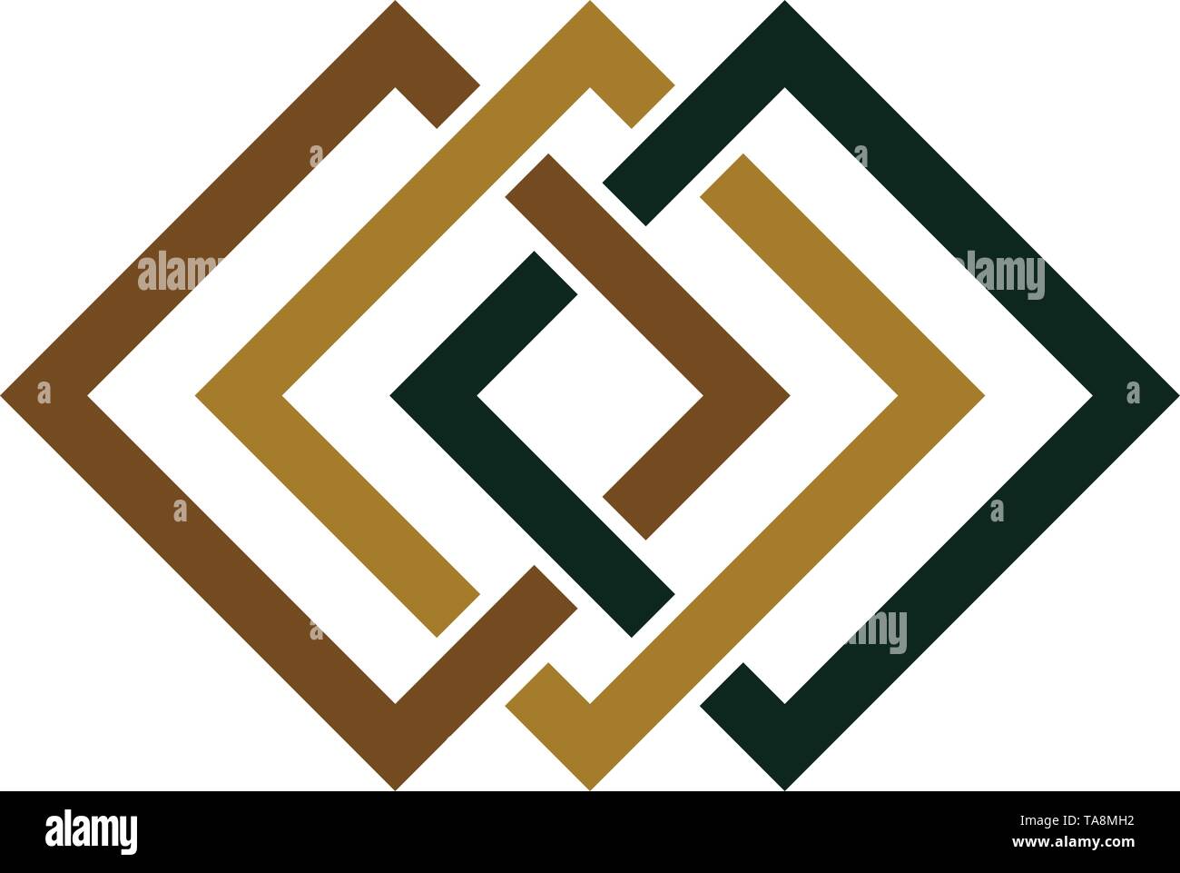 square icon vector illustration design template Stock Vector Image ...