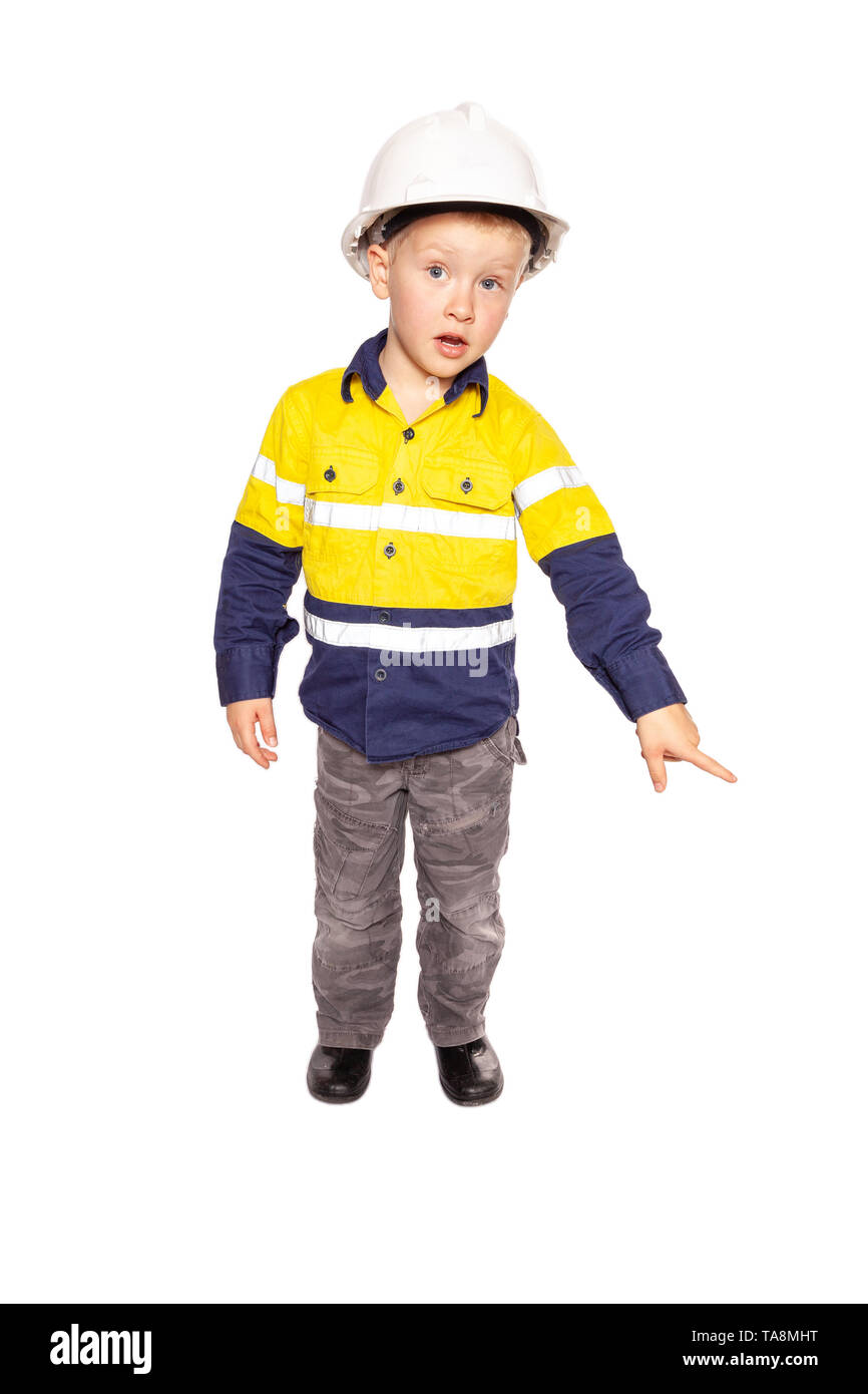 Boy pointing hi-res stock photography and images - Alamy