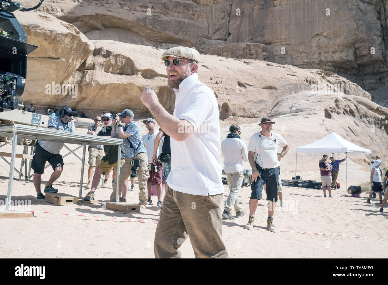 ALADDIN, director Guy Ritchie, on location in Jordan, 2019. ph: Daniel ...
