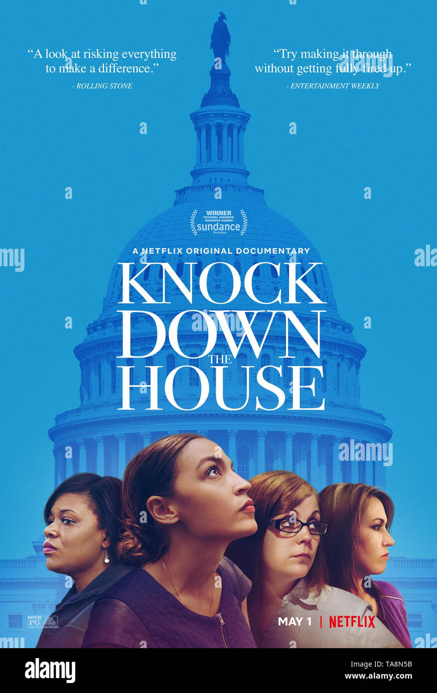 KNOCK DOWN THE HOUSE, US poster, from left: Cori Bush, Alexandria ...
