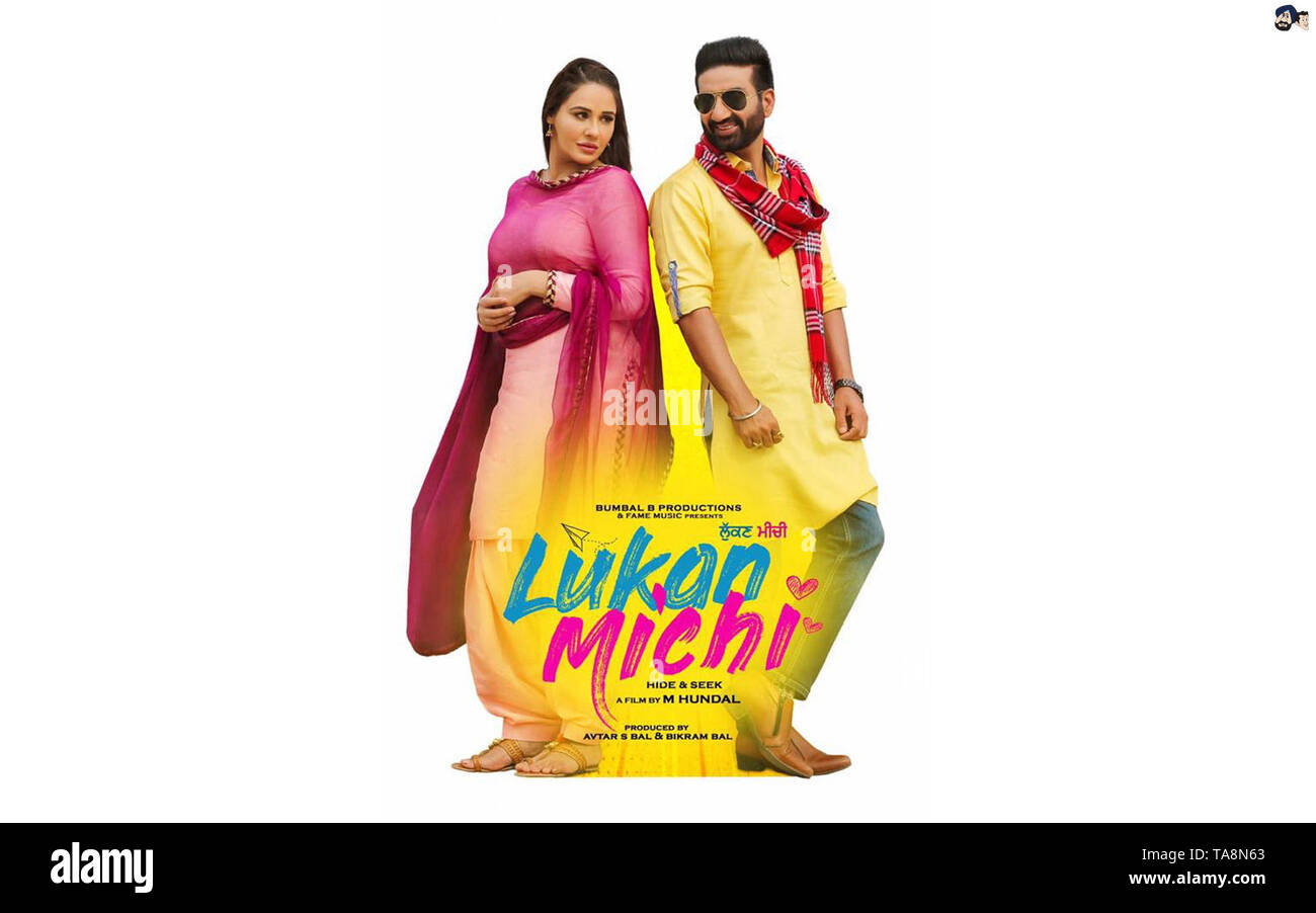 LUKAN MICHI, Indian poster in Punjabi and English, from left: Mandy ...