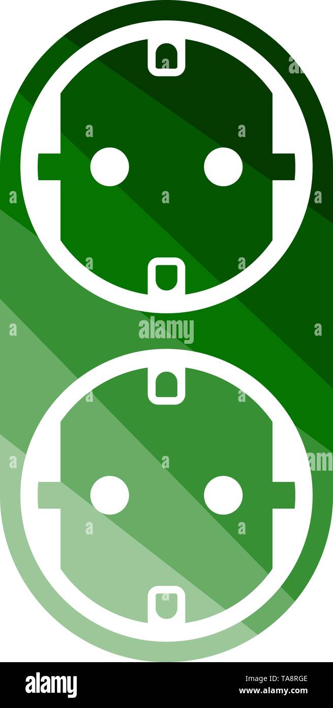 AC Splitter Icon. Flat Color Ladder Design. Vector Illustration Stock ...