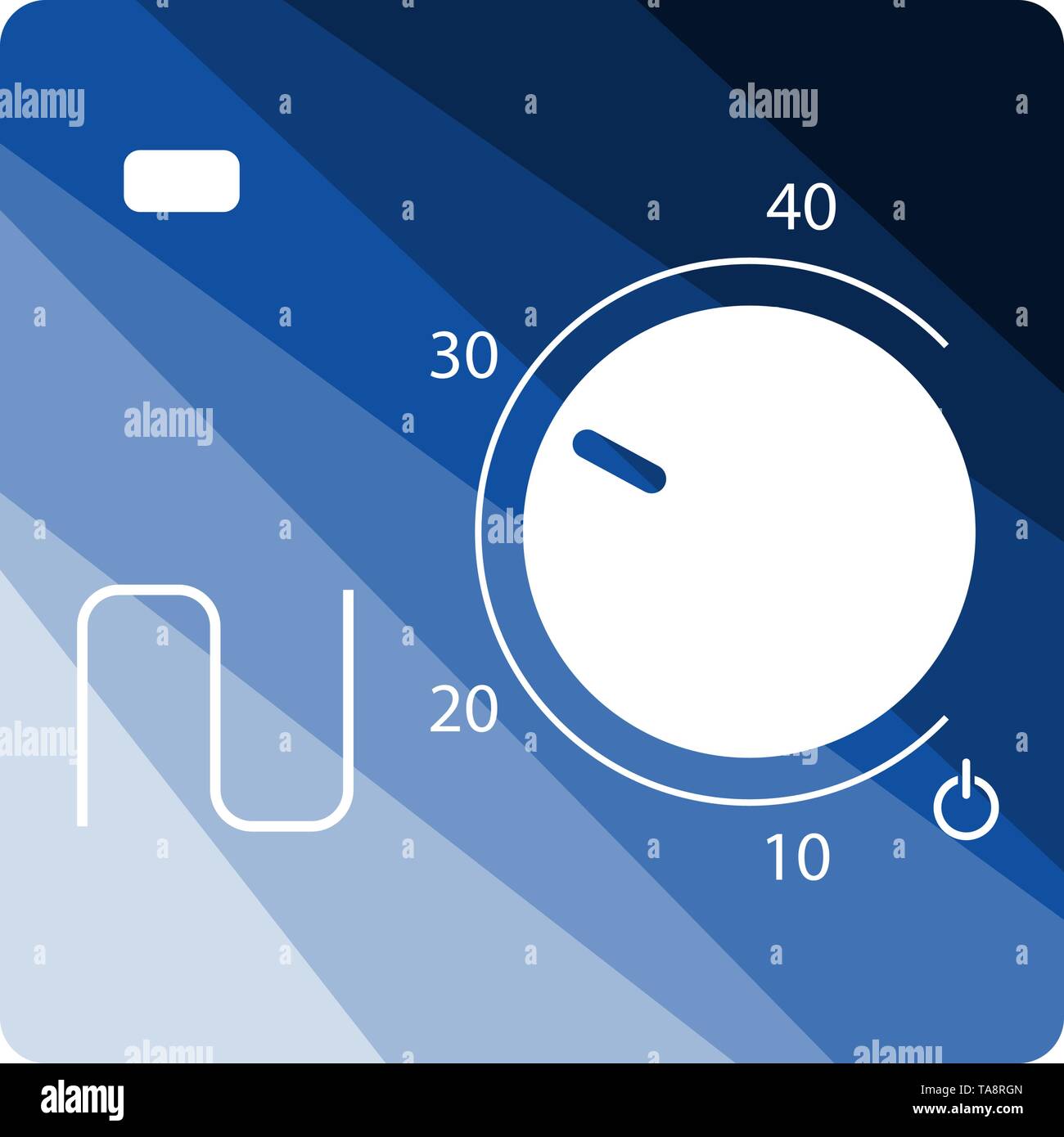Warm Floor Wall Unit Icon. Flat Color Ladder Design. Vector ...
