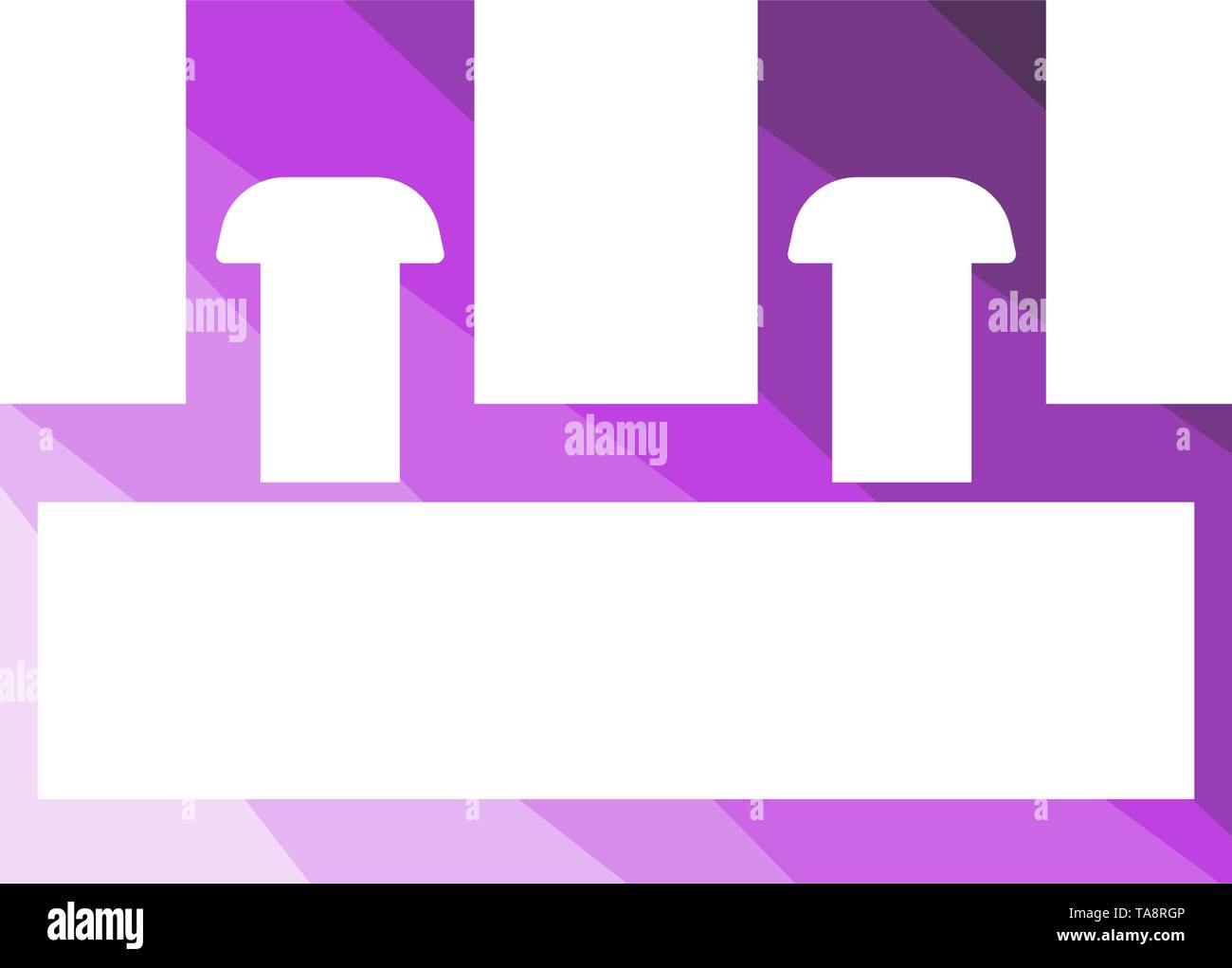 Electrical Connection Terminal Icon. Flat Color Ladder Design. Vector ...