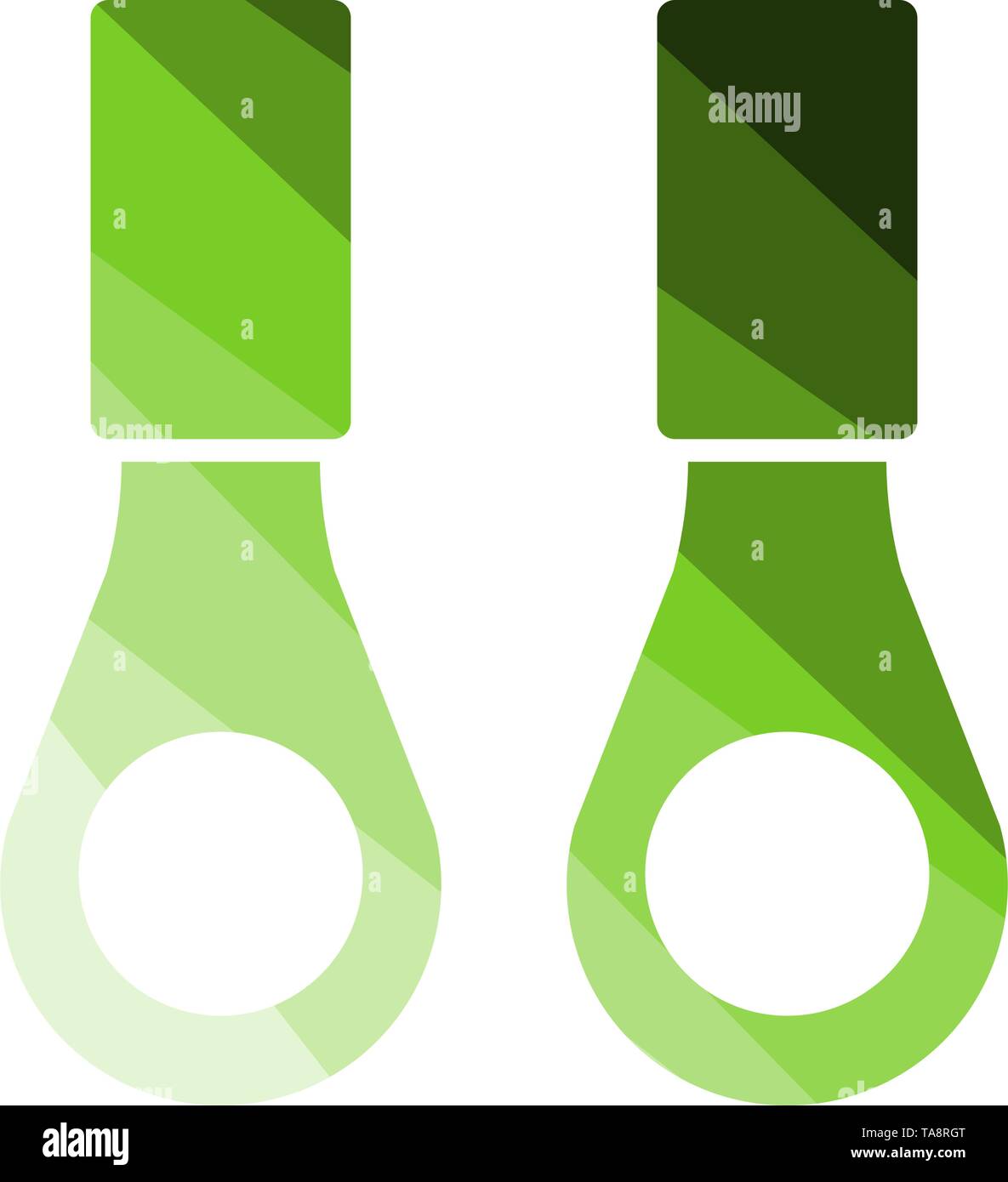 Connection Terminal Ring Icon. Flat Color Ladder Design. Vector ...