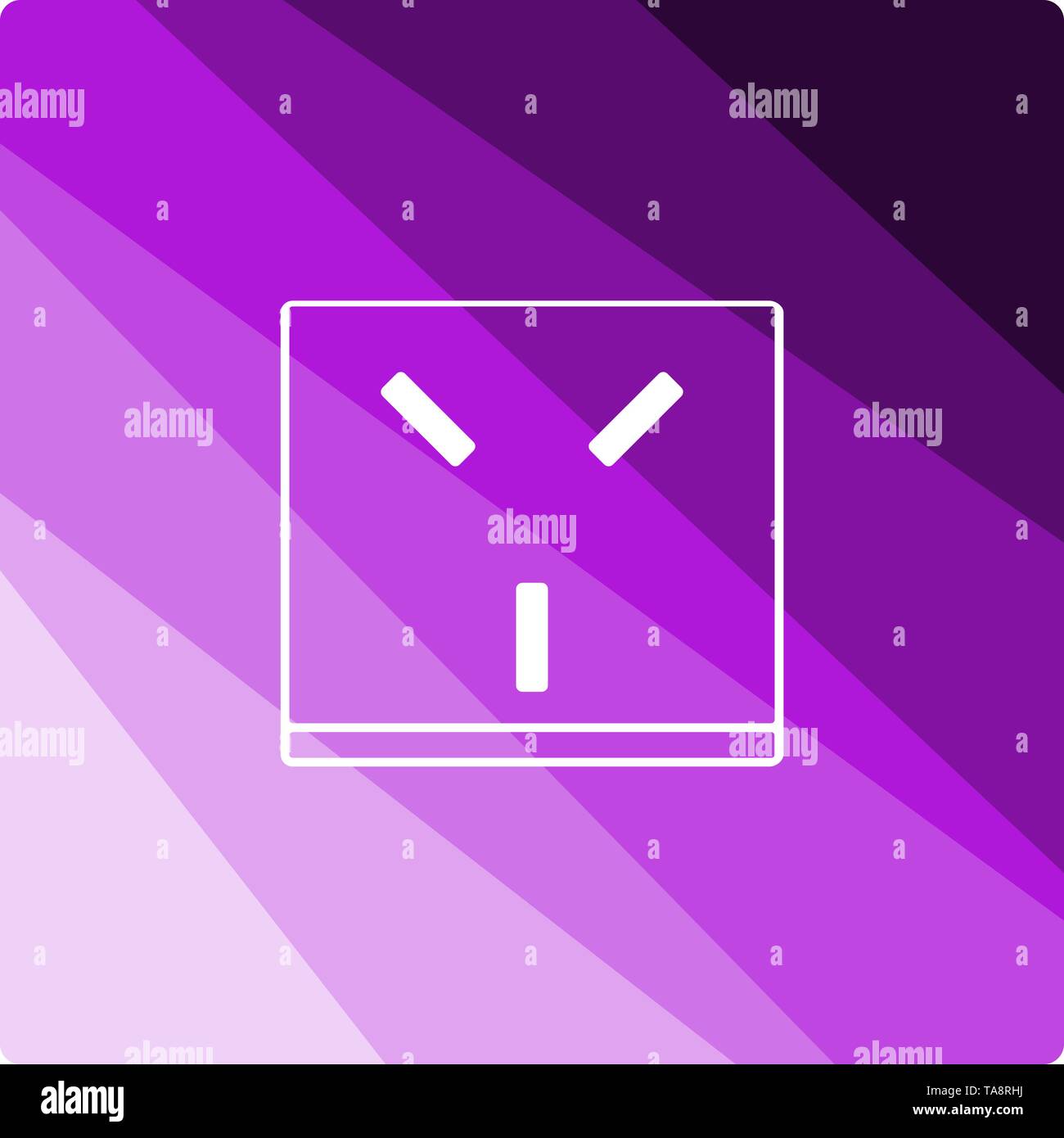 Israel Electrical Socket Icon. Flat Color Ladder Design. Vector ...