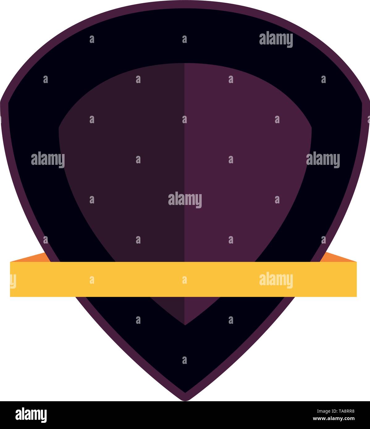 shield ribbon banner emblem template vector illustration design Stock ...