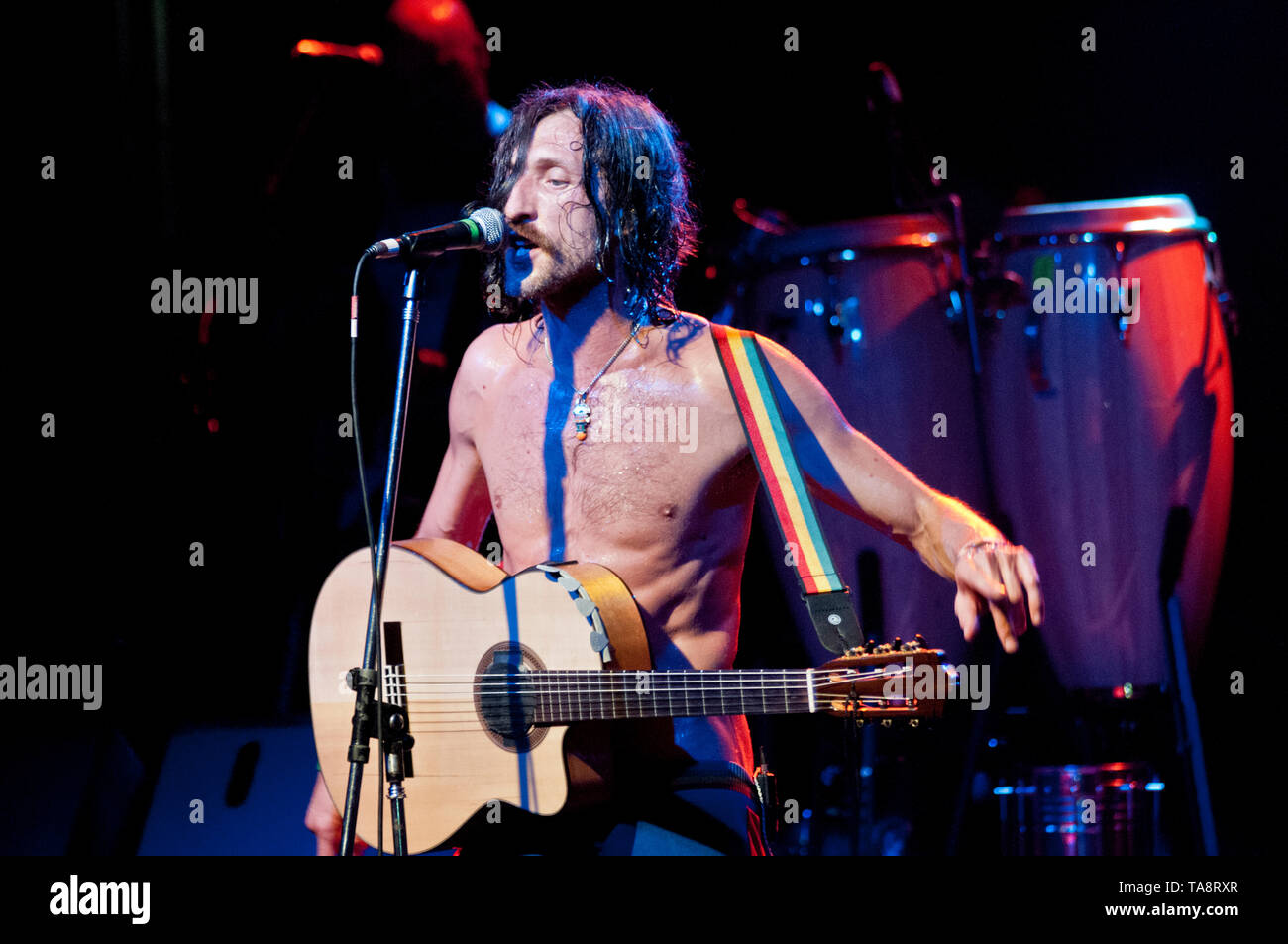 Eugene Hutz, frontman, singer and guitarist from Gogol Berdello Stock ...