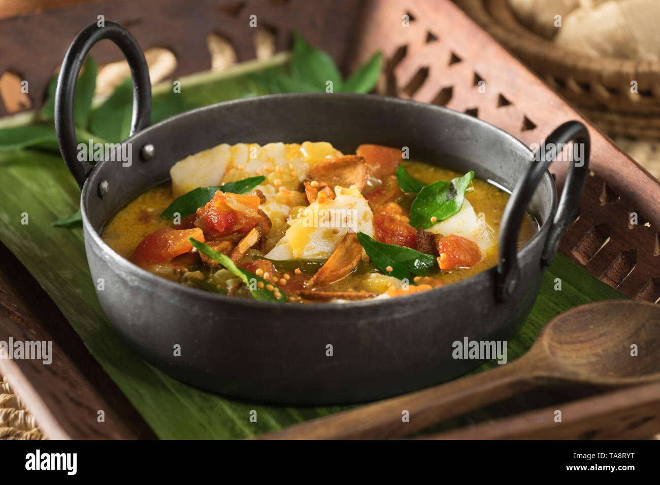 Fish Mappas. Kerala coconut fish curry. India Food Stock Photo - Alamy