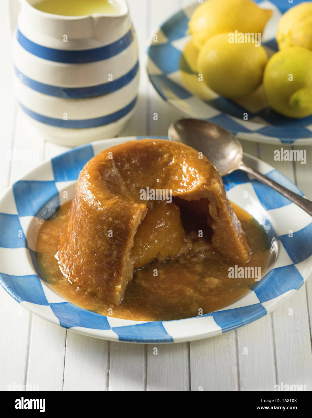 Sussex pond pudding. Traditional dessert UK Stock Photo - Alamy