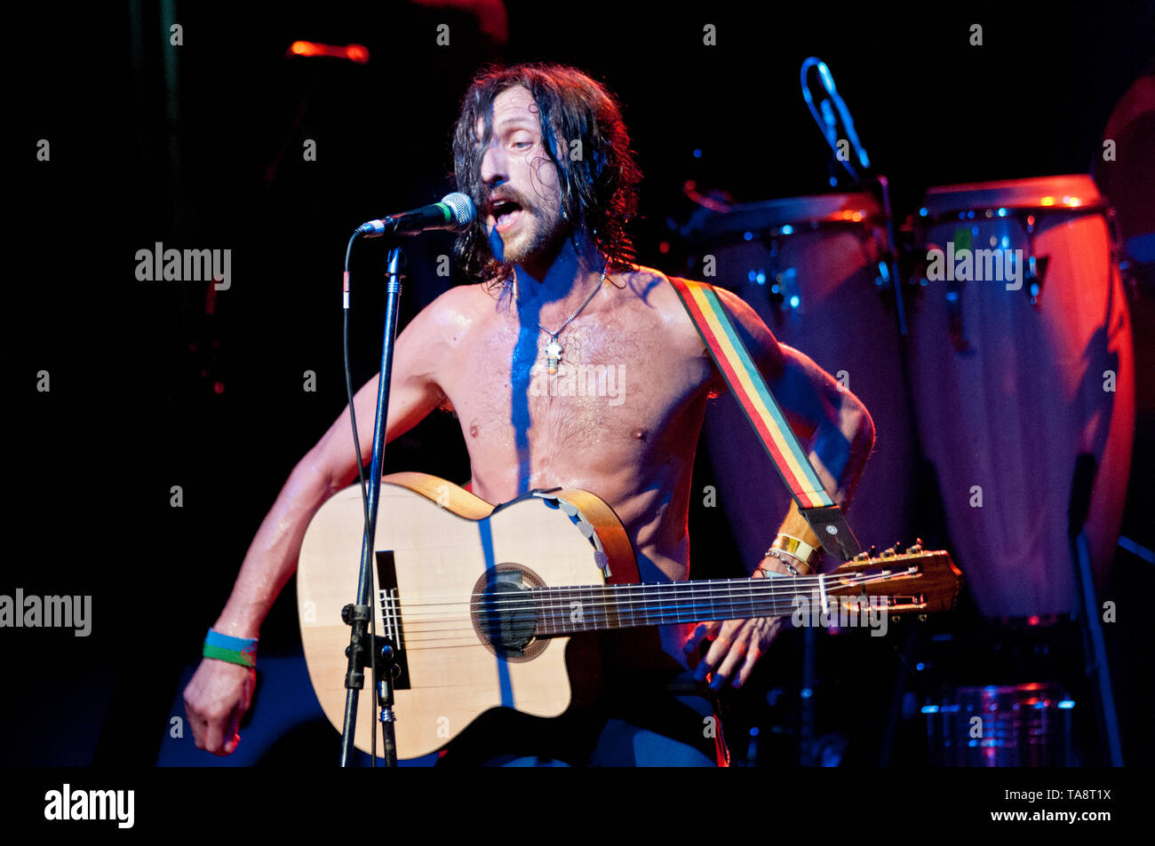 Eugene Hutz, frontman, singer and guitarist from Gogol Berdello Stock ...