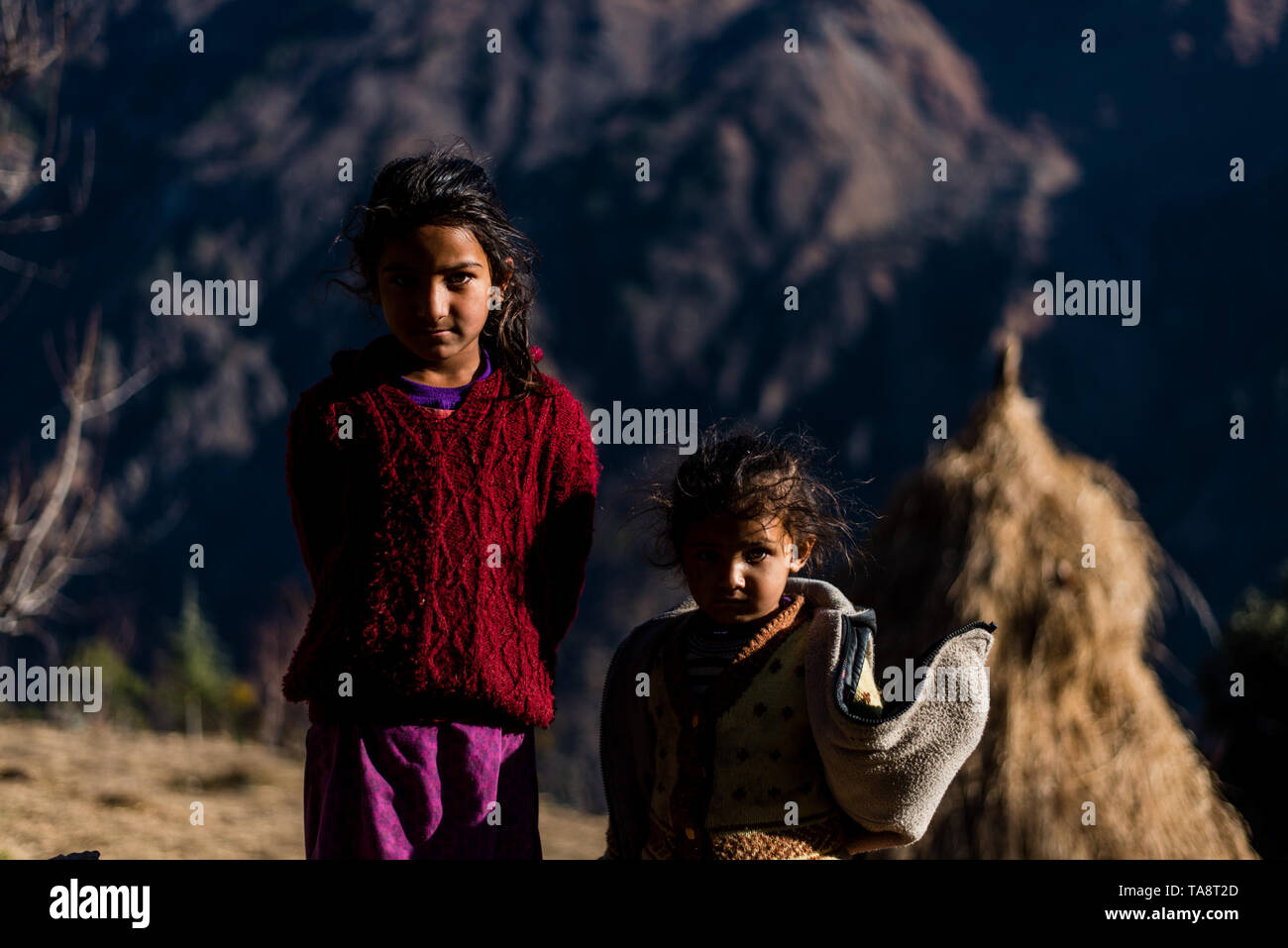 Kullu, Himachal Pradesh, India - January 17, 2019 : Portrait of Girl in ...