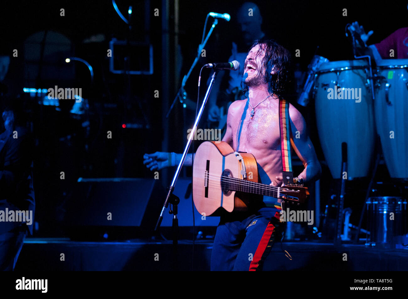 Eugene Hutz, frontman, singer and guitarist from Gogol Berdello Stock ...