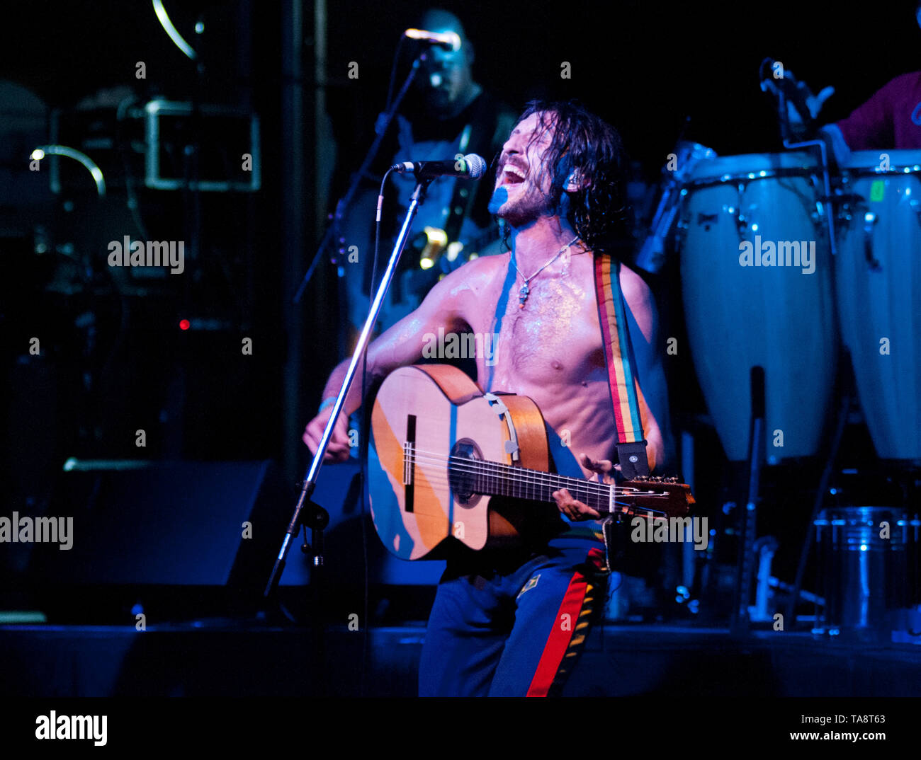 Eugene Hutz, frontman, singer and guitarist from Gogol Berdello Stock ...
