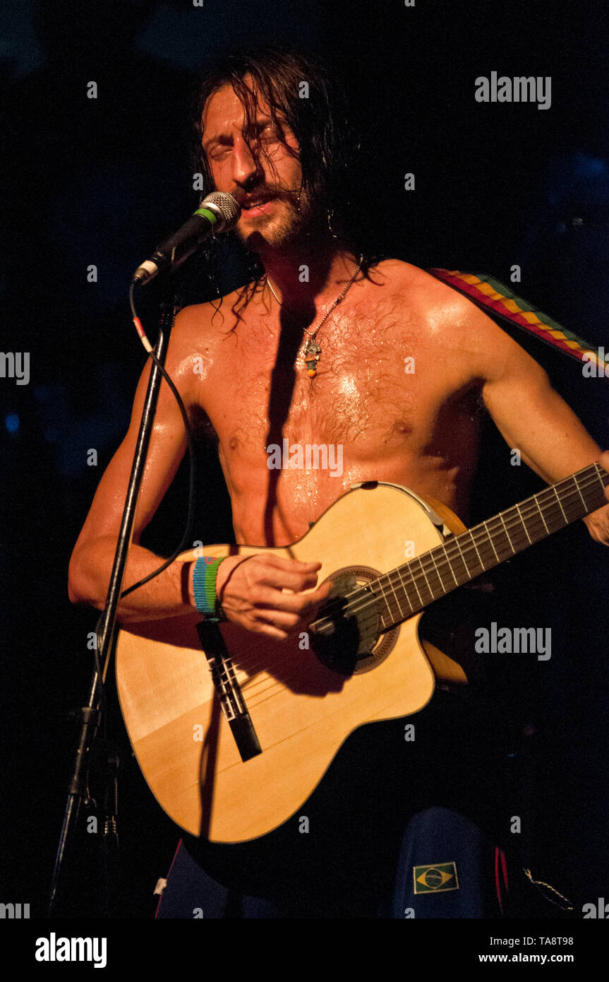 Eugene Hutz, frontman, singer and guitarist from Gogol Berdello Stock ...