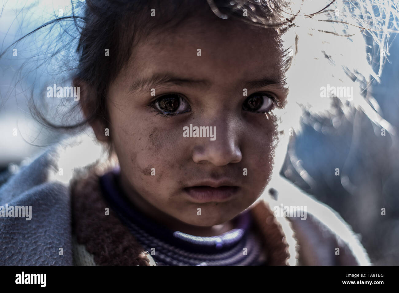 Kullu, Himachal Pradesh, India - January 17, 2019 : Portrait of Girl in ...