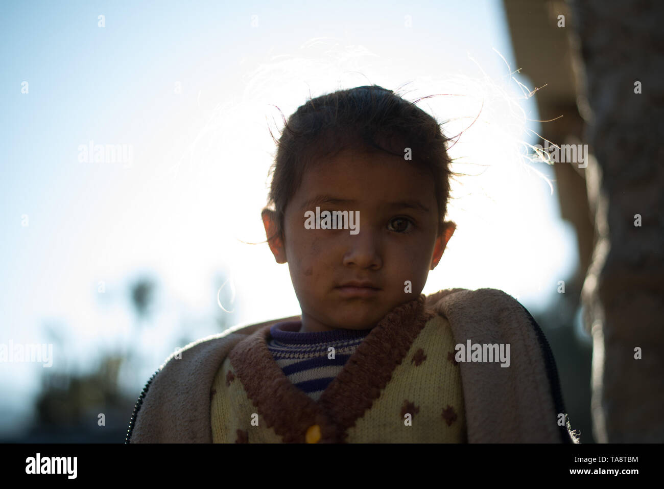 Kullu, Himachal Pradesh, India - January 17, 2019 : Portrait of Girl in ...