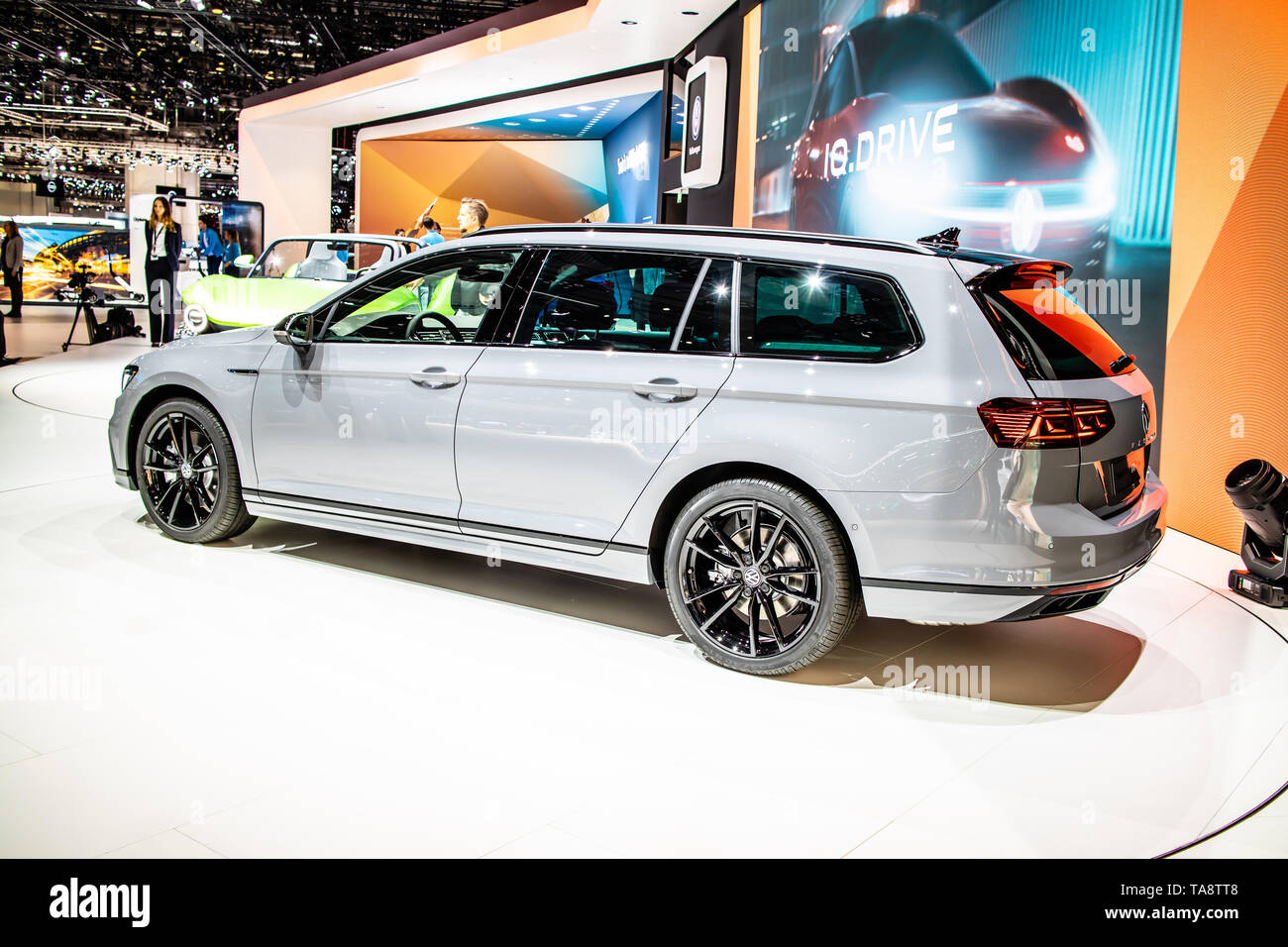 Geneva, Switzerland, March 05, 2019: Volkswagen VW Passat Variant R ...