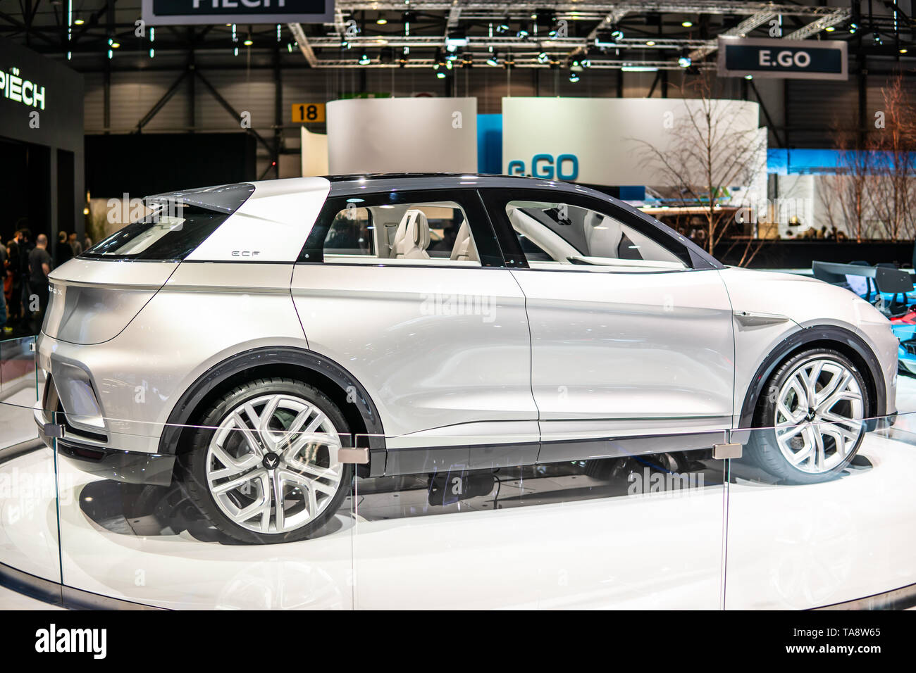 Geneva, Switzerland, March 07, 2019 Arcfox ECF Concept Prototype Car at ...