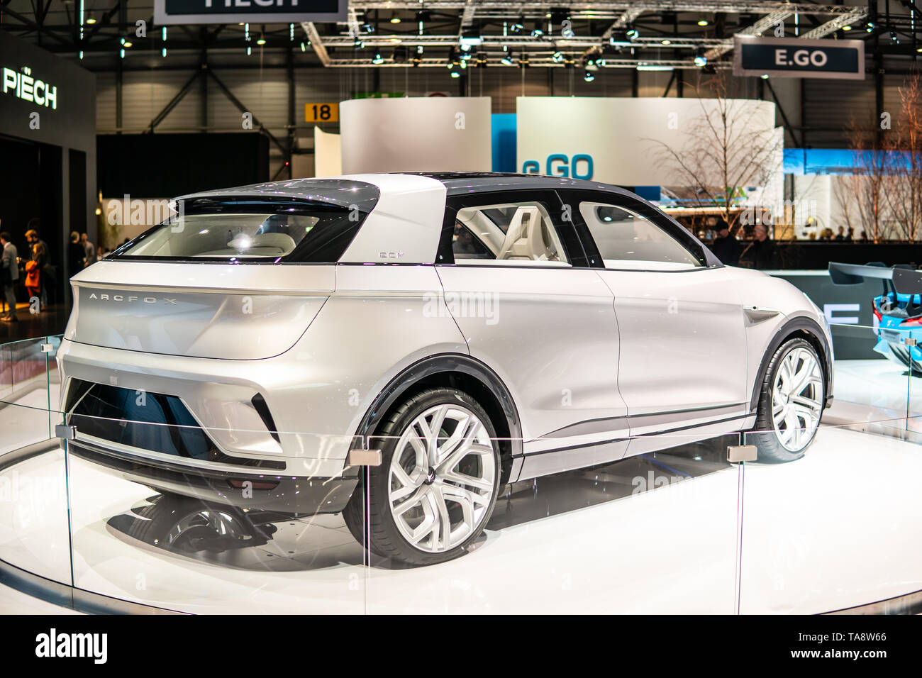 Geneva, Switzerland, March 07, 2019 Arcfox ECF Concept Prototype Car at ...