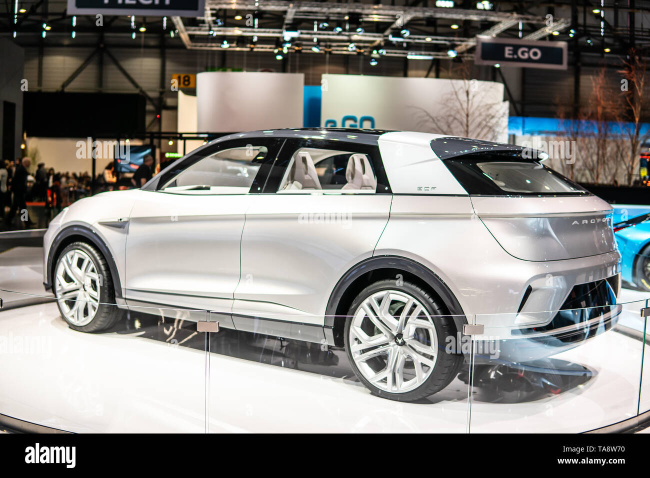 Geneva, Switzerland, March 07, 2019 Arcfox ECF Concept Prototype Car at ...