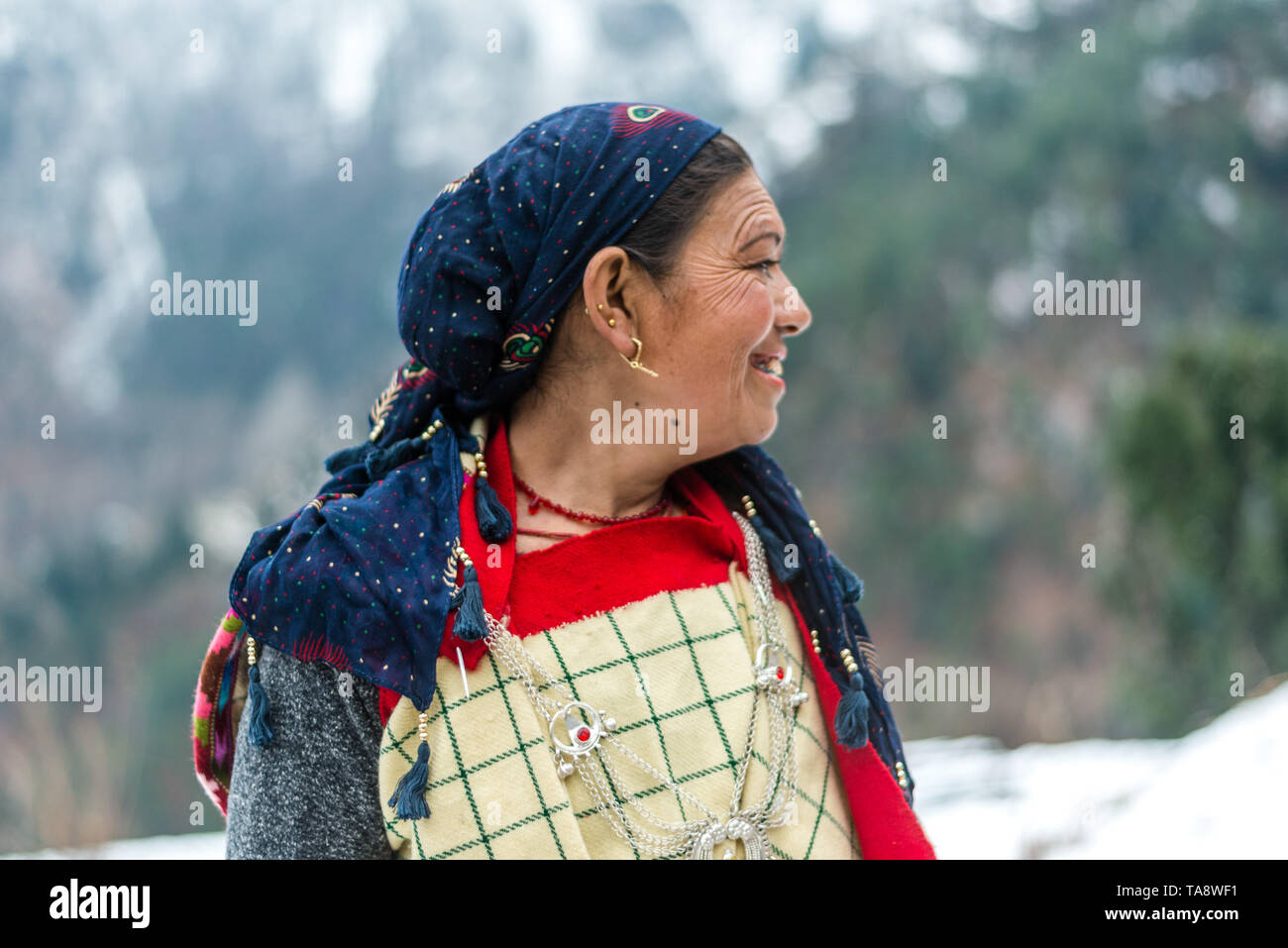 Woman in traditional dress manali hi-res stock photography and images ...