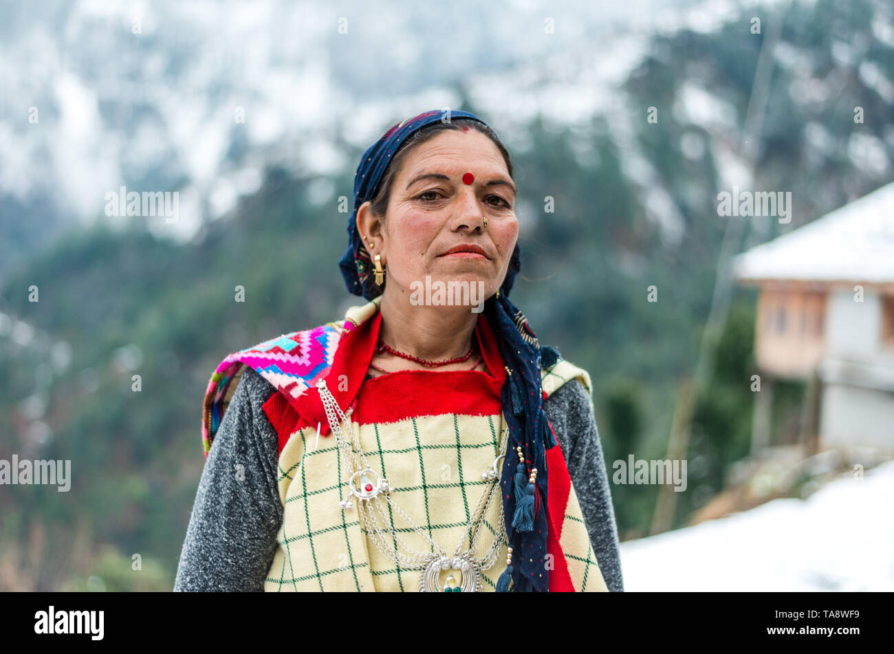 Woman in traditional dress manali hi-res stock photography and images ...