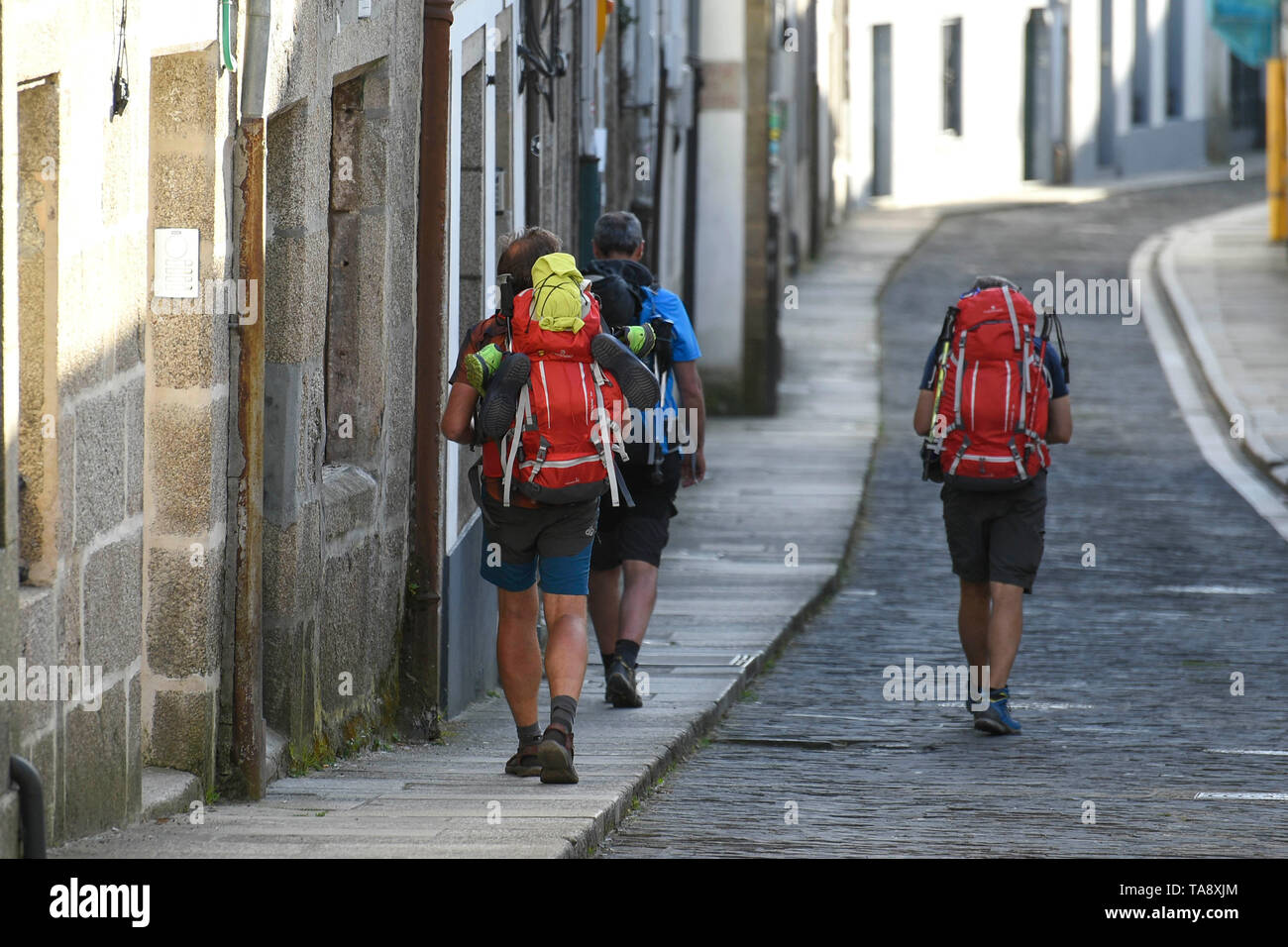 Spain, pilgrims in Santiago de Compostela Photo © Fabio Mazzarella ...
