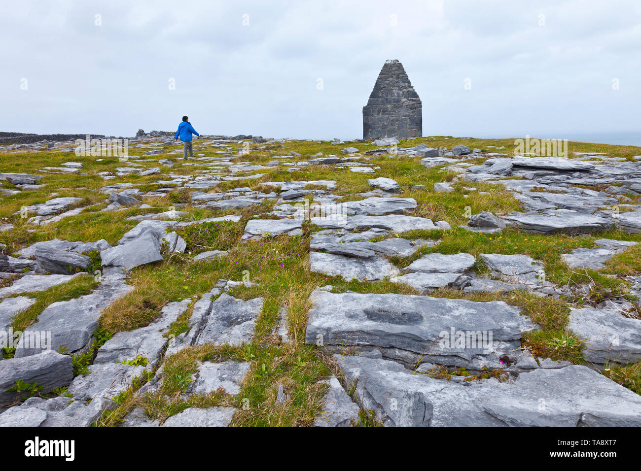 Teampall Bheanáin church. Inishmore Island, Aran Islands, Galway County ...