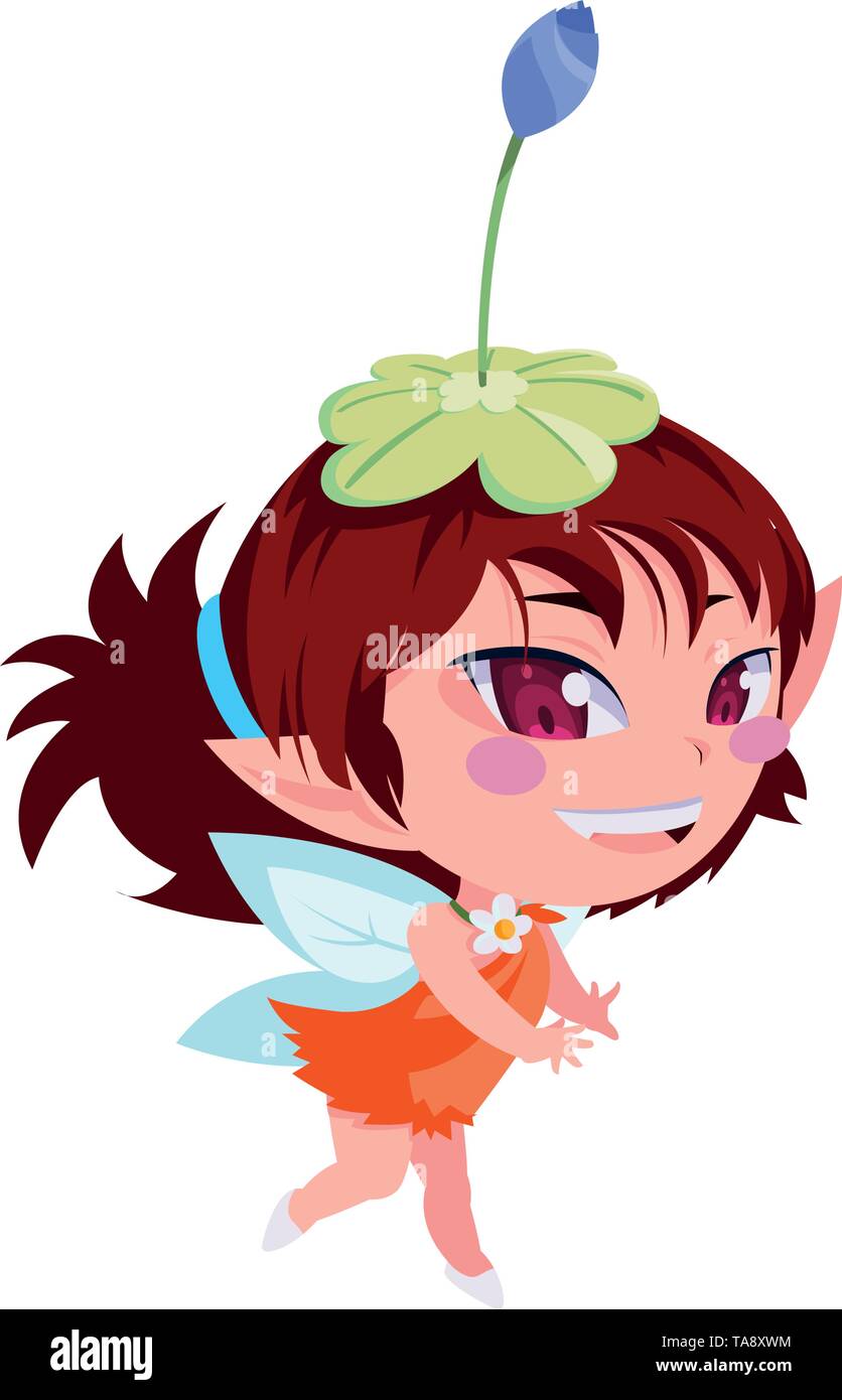 beautiful magic fairy character vector illustration design Stock Vector ...
