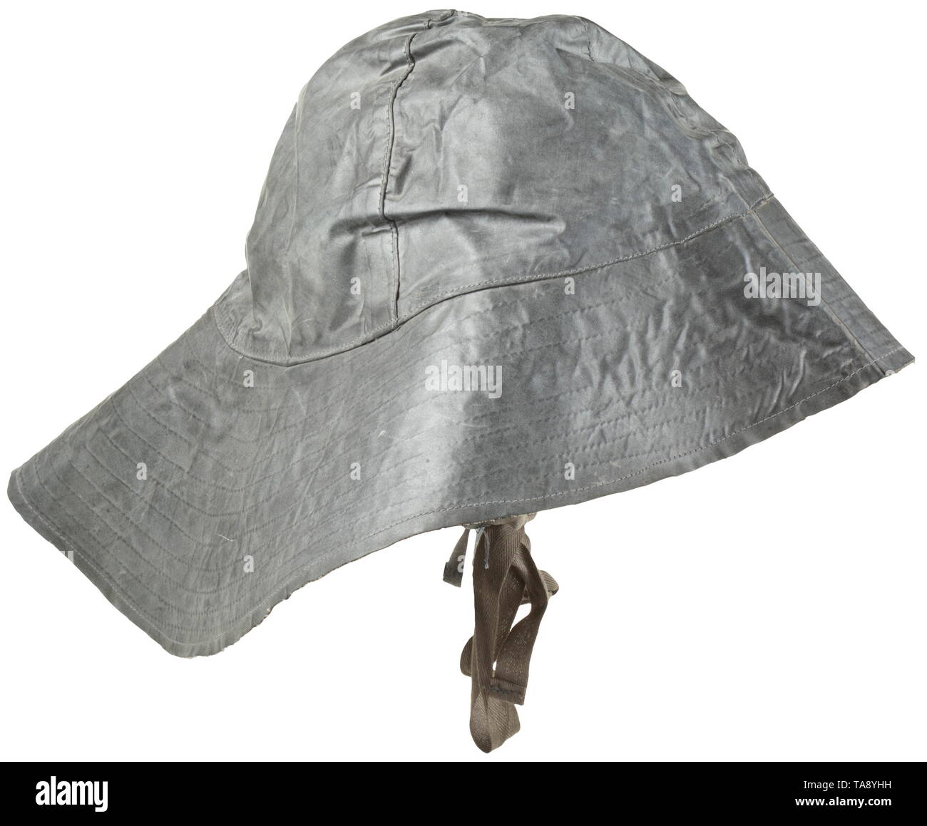 A Southwester hat, part of the rainwear of the Kriegsmarine Graues ...