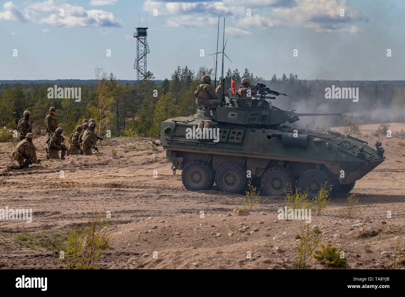 U.S. Marines with 2nd Light Armored Reconnaissance Battalion, 2nd ...