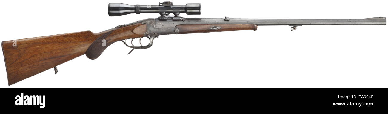 LONG ARMS, MODERN HUNTING WEAPONS, drop barrel rifle Miller & Val ...