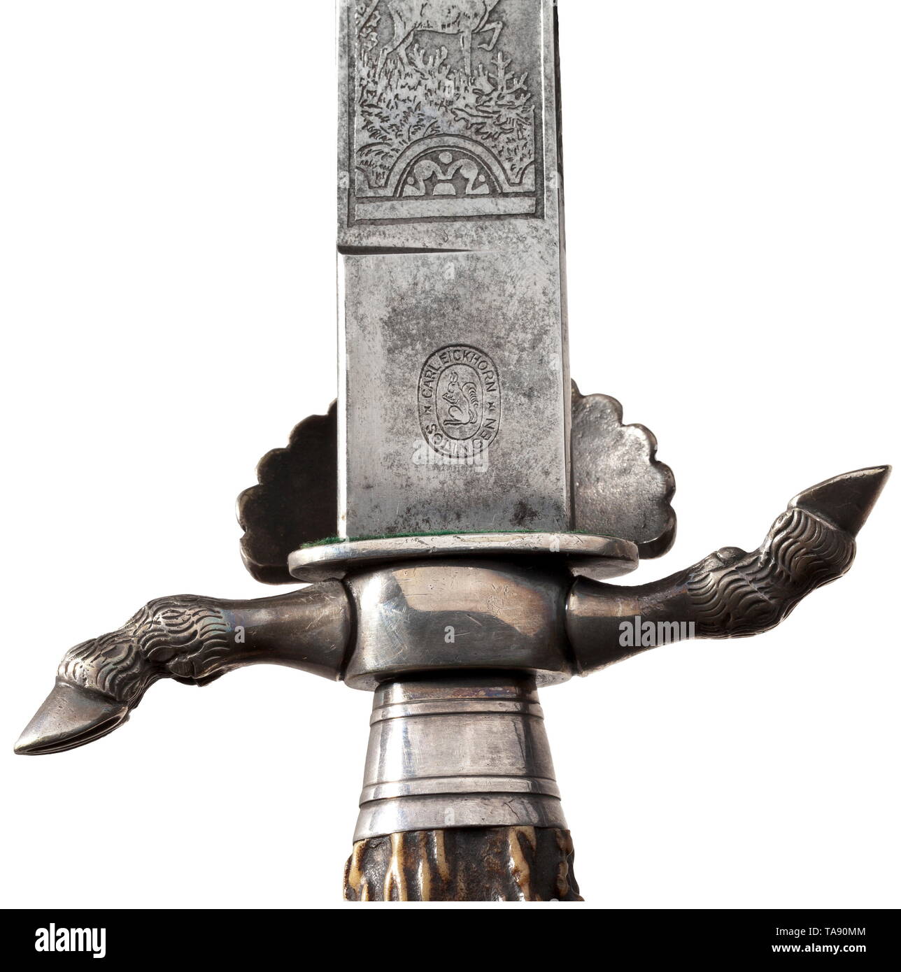 An honour award hunting hanger presented by the Reichsbund Deutsche ...