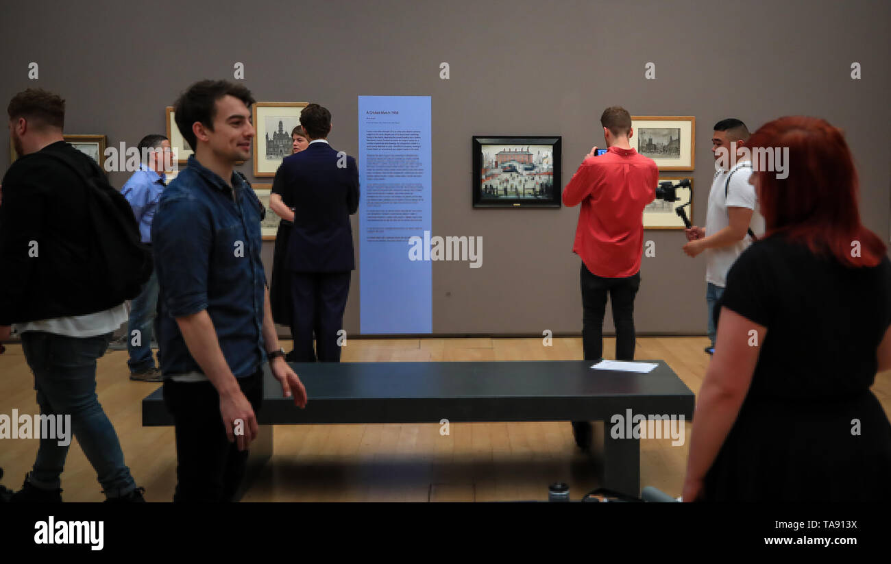 Backstreet Cricket in Salford by the artist LS Lowry goes on display ...